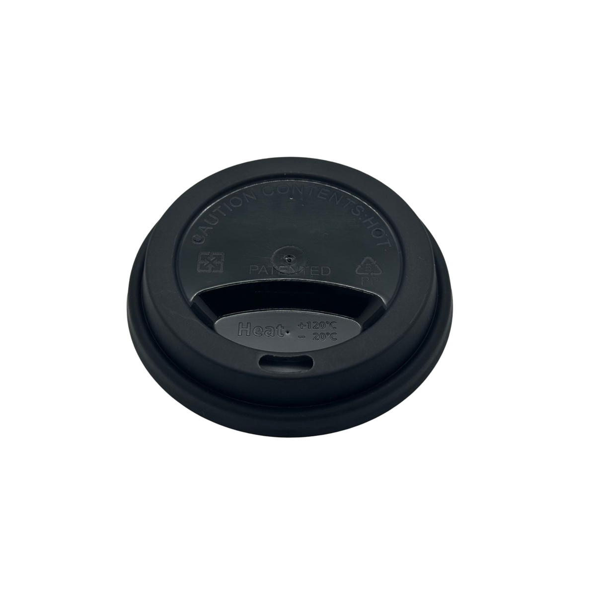 CCF 8OZ(D80MM) PP Plastic Sipper Lid For Paper Coffee Cup - Black 1000 ...