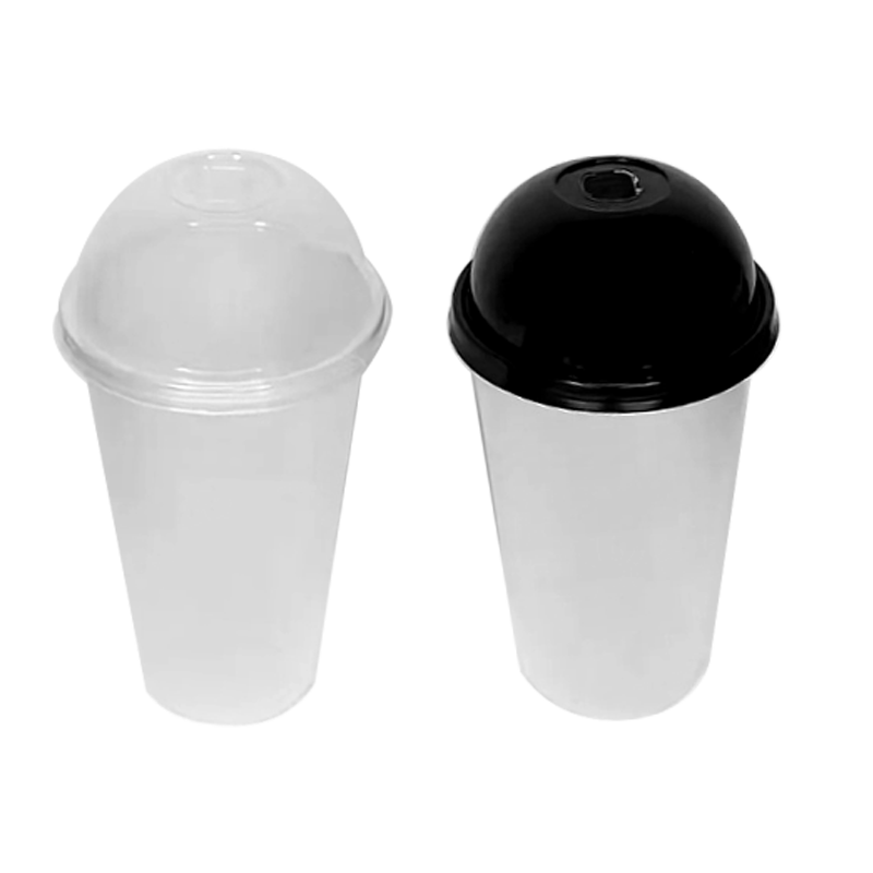 16-32oz Black Premium PP Injection Plastic Dome Lids For PP Injection ...