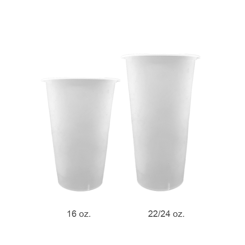 CCF 22/24OZ(700ml) Premium PP Injection Plastic Cup - Frosted | 90mm D ...