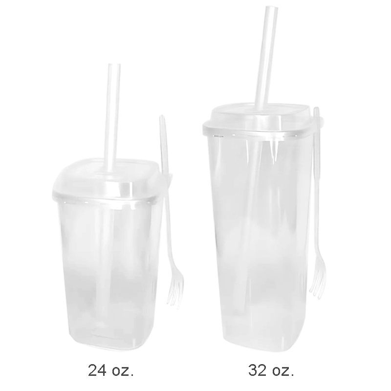 [PRE-ORDER] CCF 24OZ (650ml) Premium PP Injection Plastic Square Cup ...