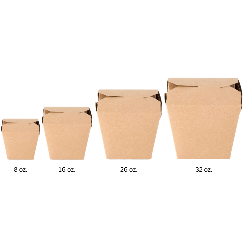 "CCF 8OZ Paper Food Pail - Kraft – Custom Cup Factory"