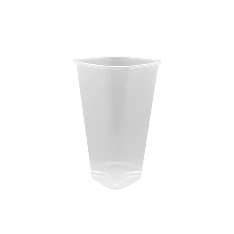 CCF 24OZ Premium PP Injection Plastic Square Cup - Clear 240 sets/Case ...