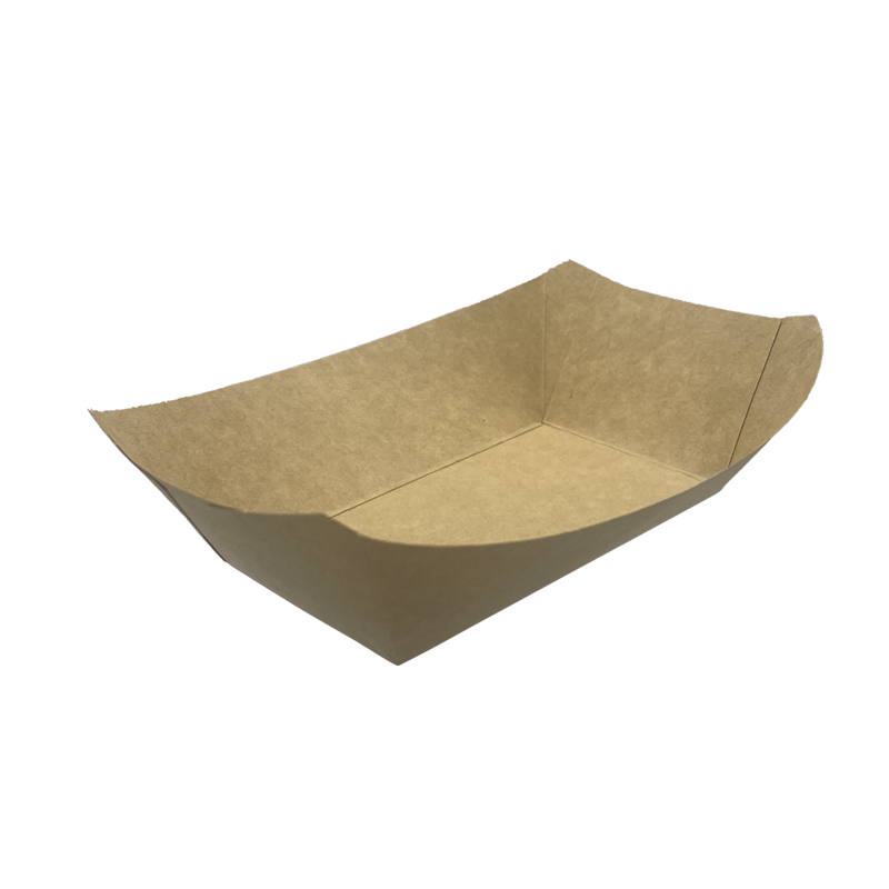 CCF 1LB Kraft Paper Food Tray - 1000 pieces/case – Custom Cup Factory